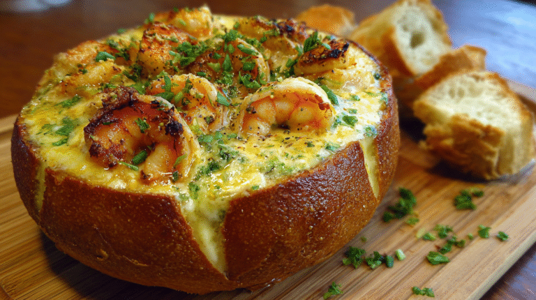 The Ultimate Creamy Stuffed Seafood Bread Bowl - Recipe and Cook