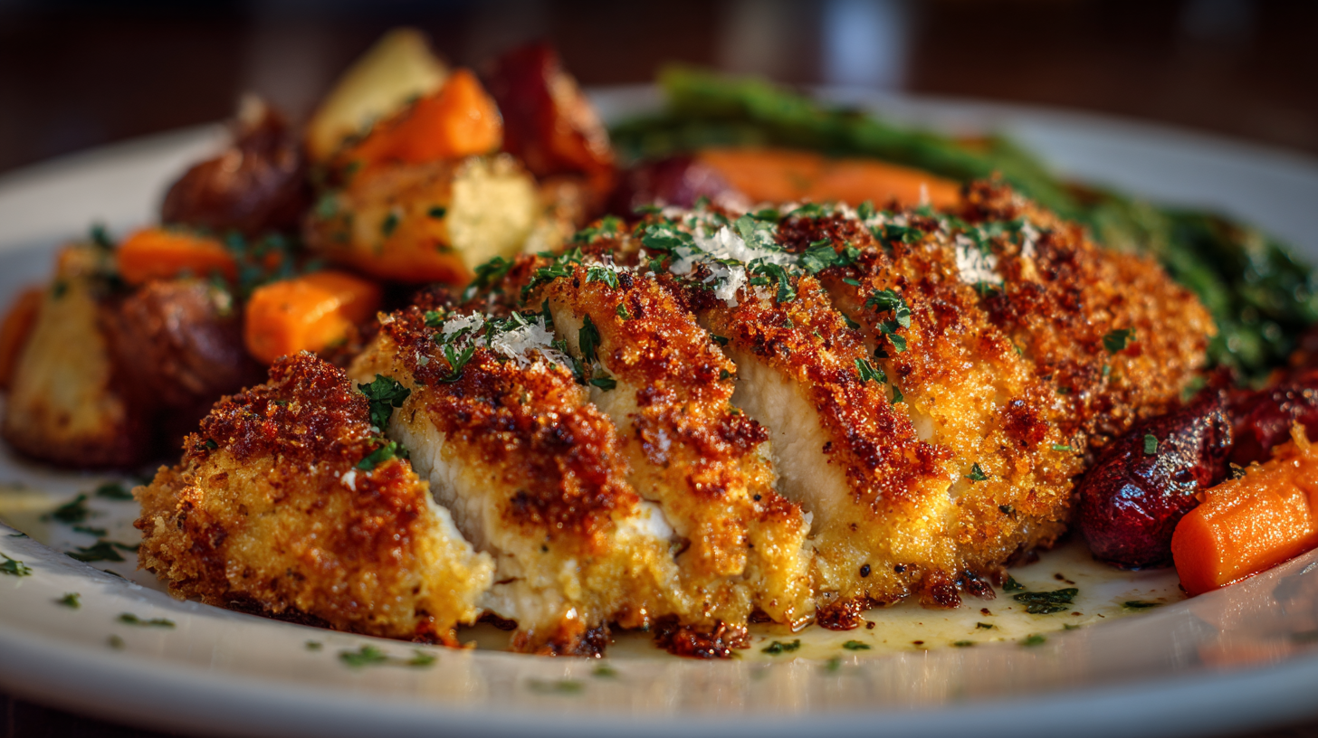 The Ultimate Crispy Parmesan Crusted Chicken Dinner Recipe (Weeknight ...