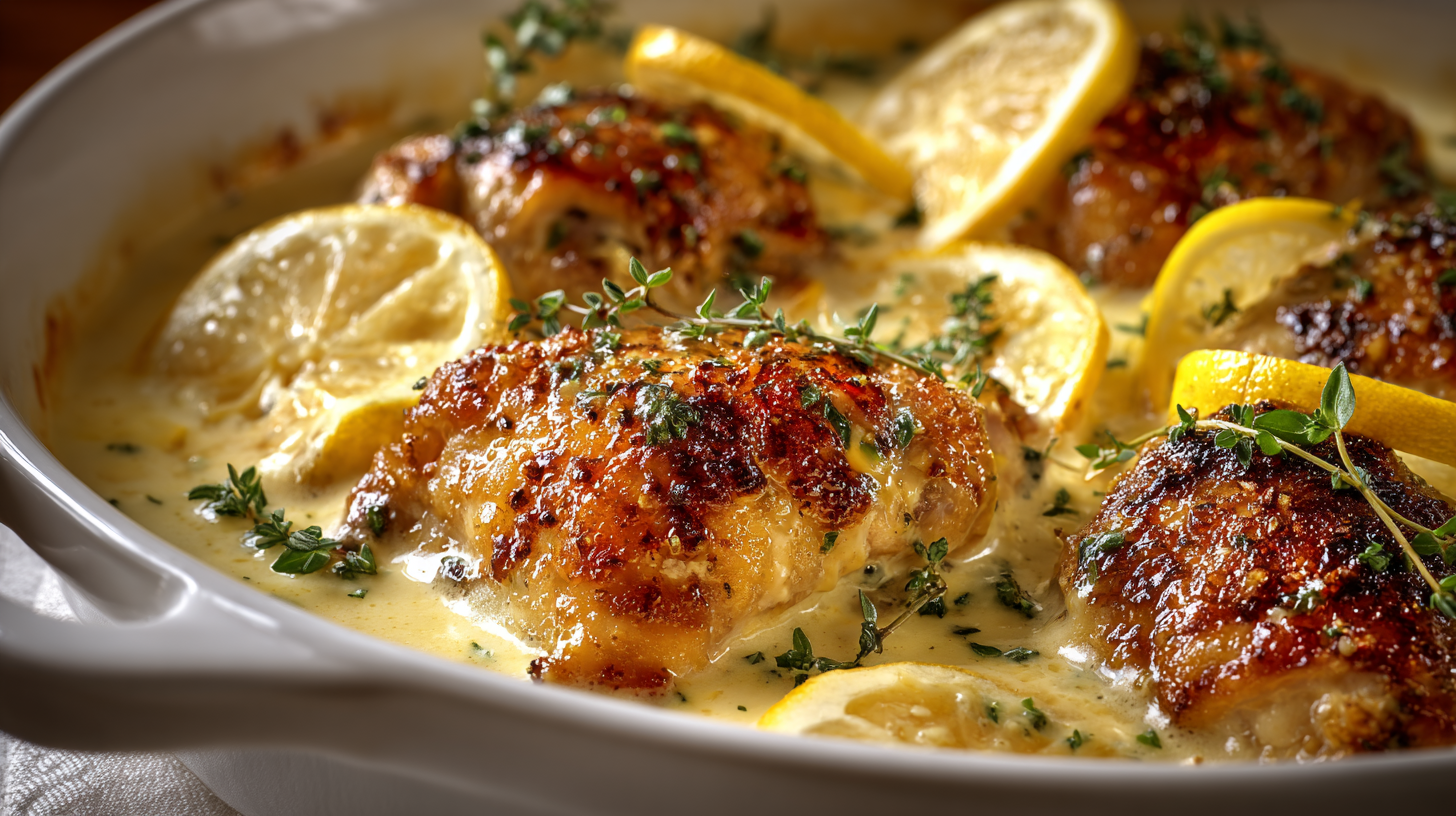 One-Pan Easy Chicken Dinner Recipe with Lemon and Garlic - Recipe and Cook