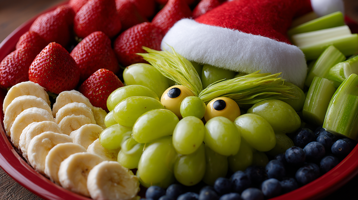 The Cutest Grinch Fruit Platter (So Easy It'll Make Your Heart Grow ...